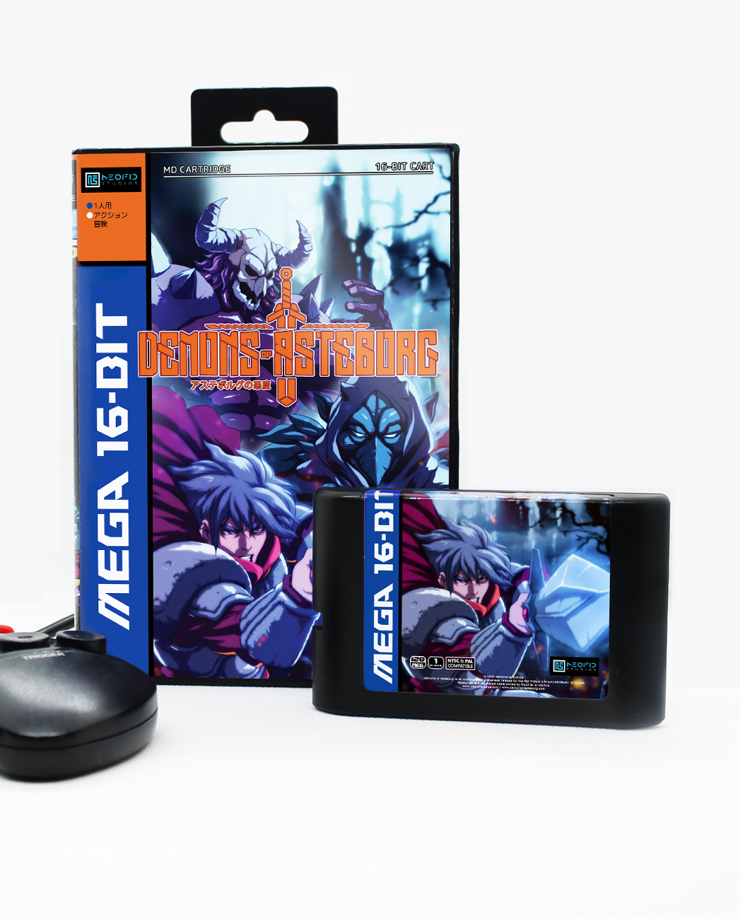 Demons Of Asteborg (new boxed cartridge with printed manual for Sega M – Neofid Studios