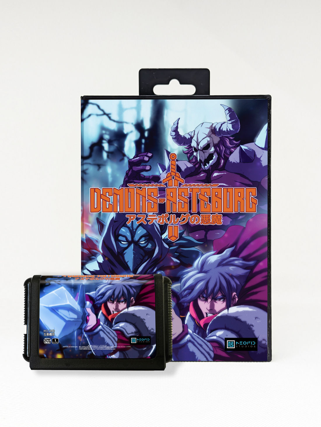 アステボルグの悪魔 日本語版 (メガドライブ/Genesis I、II、III対応）箱入りカートリッジ（説明書付） – Neofid Studios